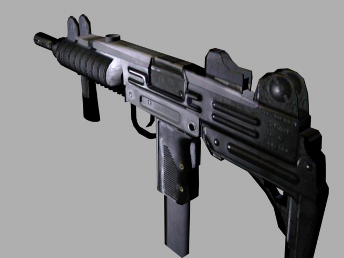 3d Uzi Gun Model