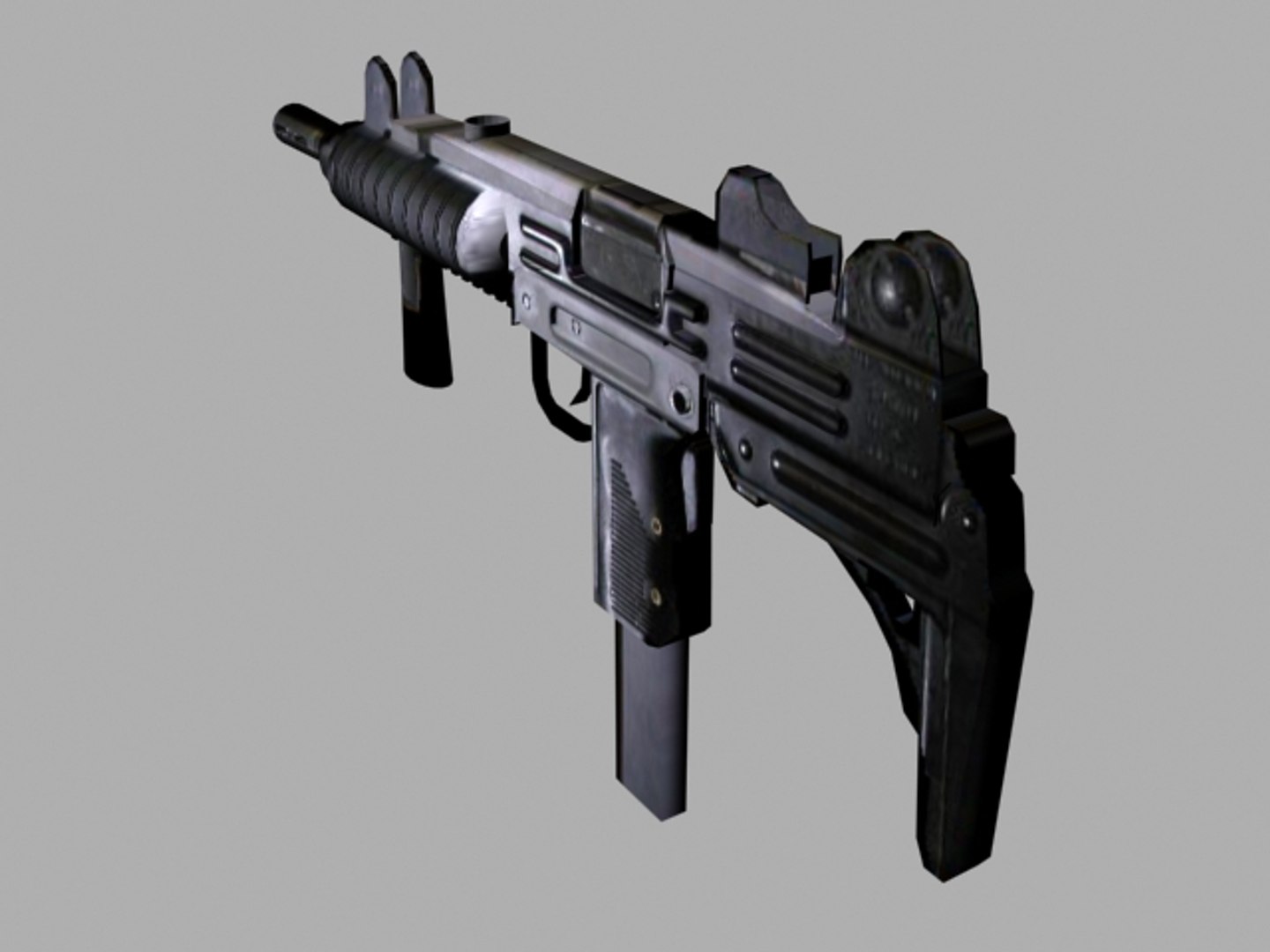 3d Uzi Gun Model