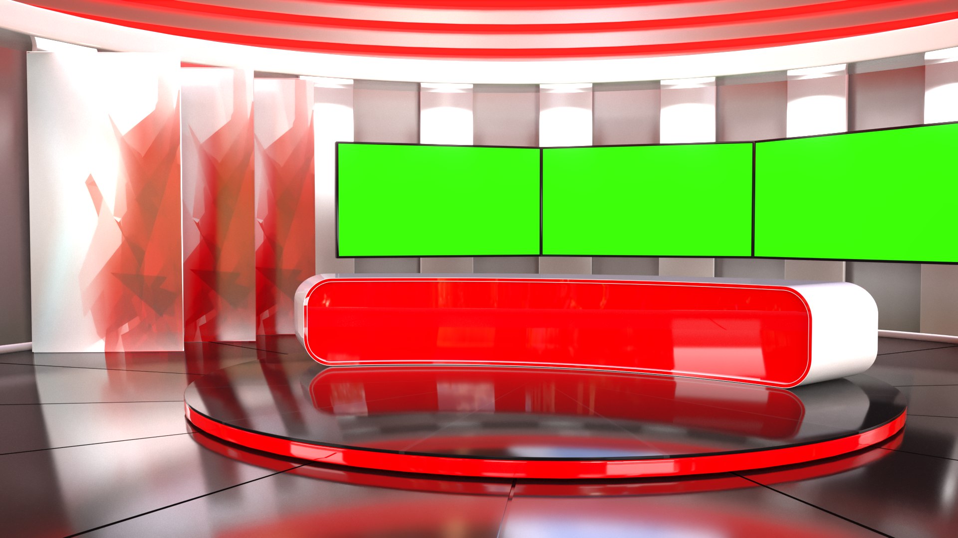 3D News Virtual Set - TurboSquid 1851126