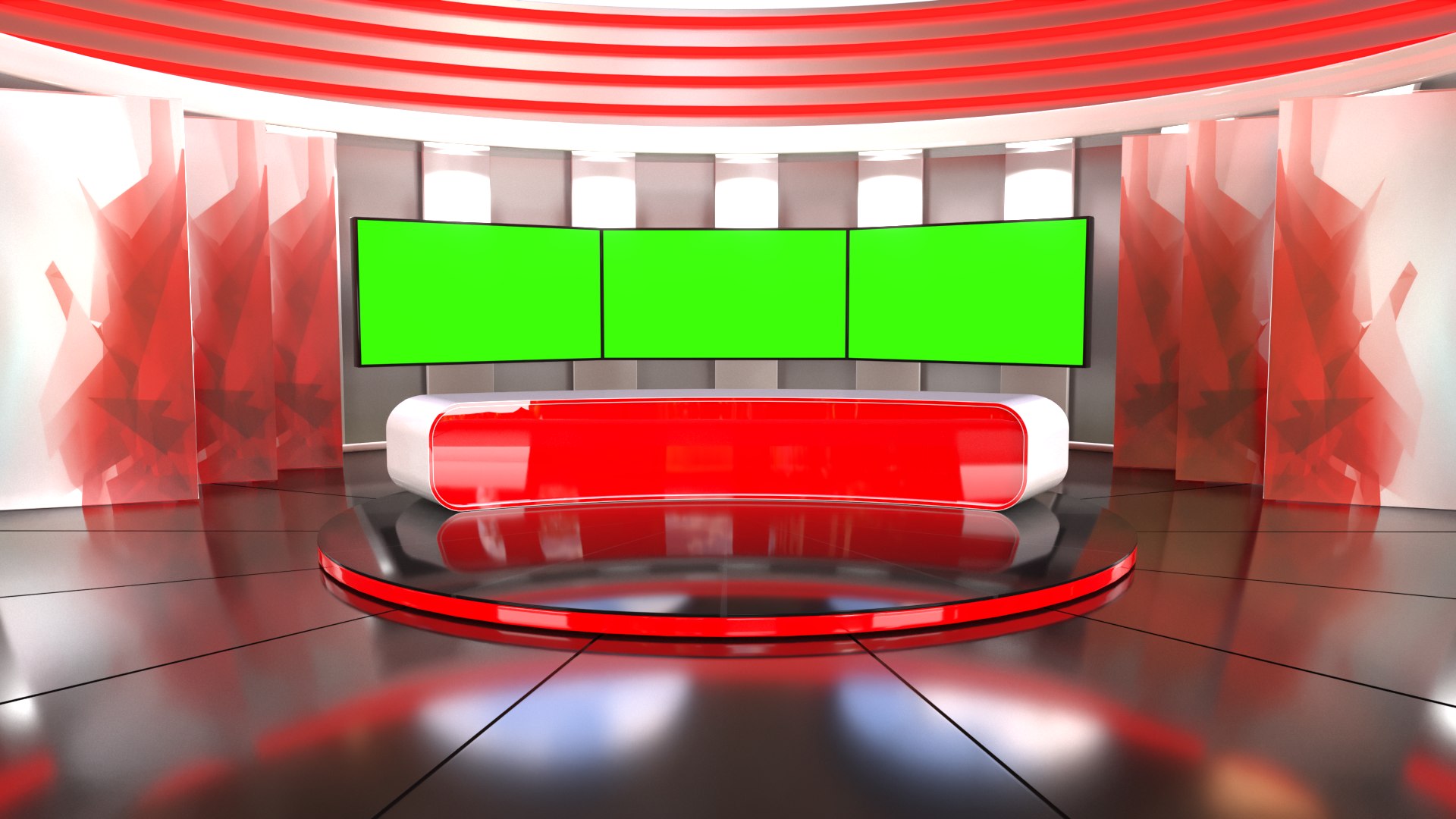 3D News Virtual Set - TurboSquid 1851126