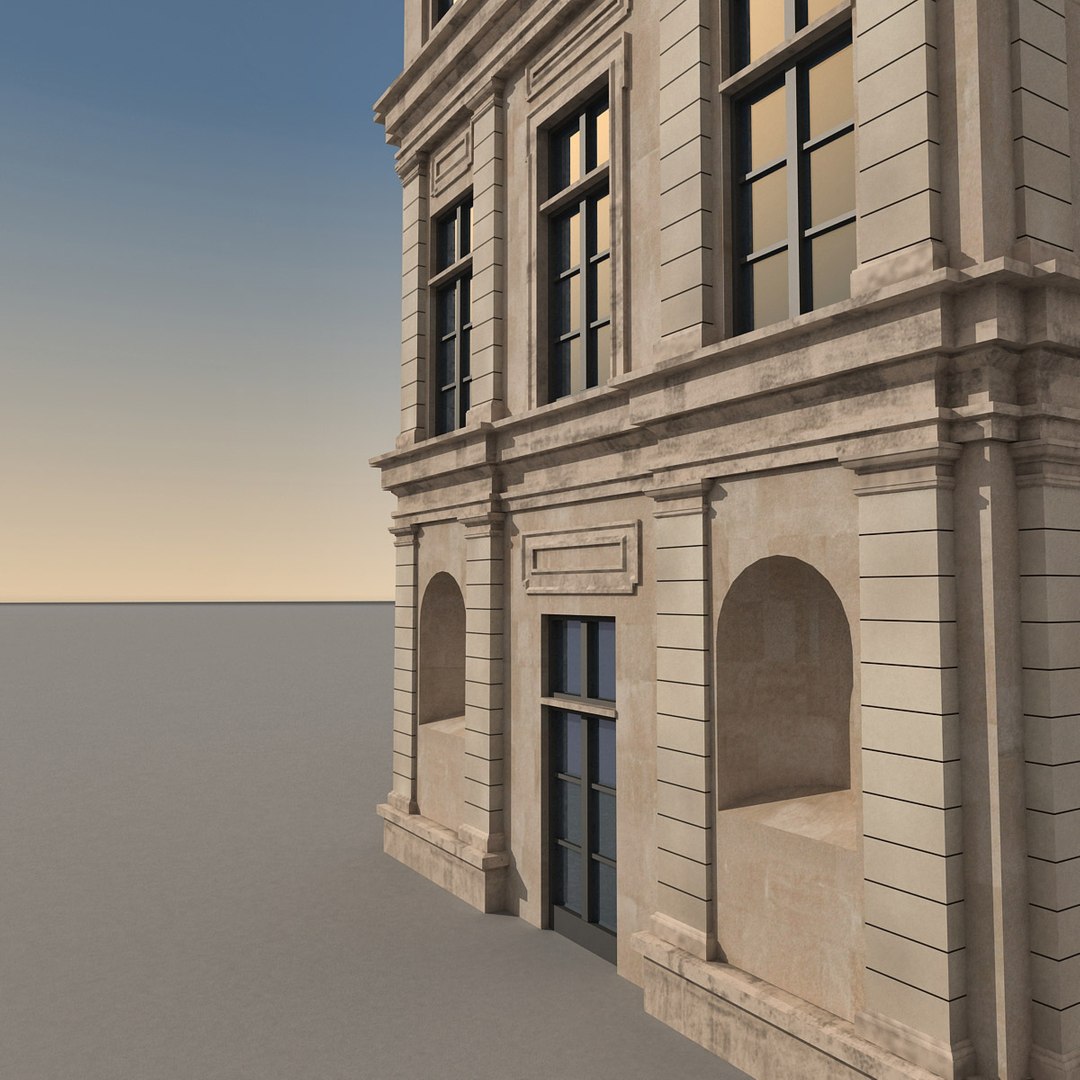 European Building Europe 3d Obj