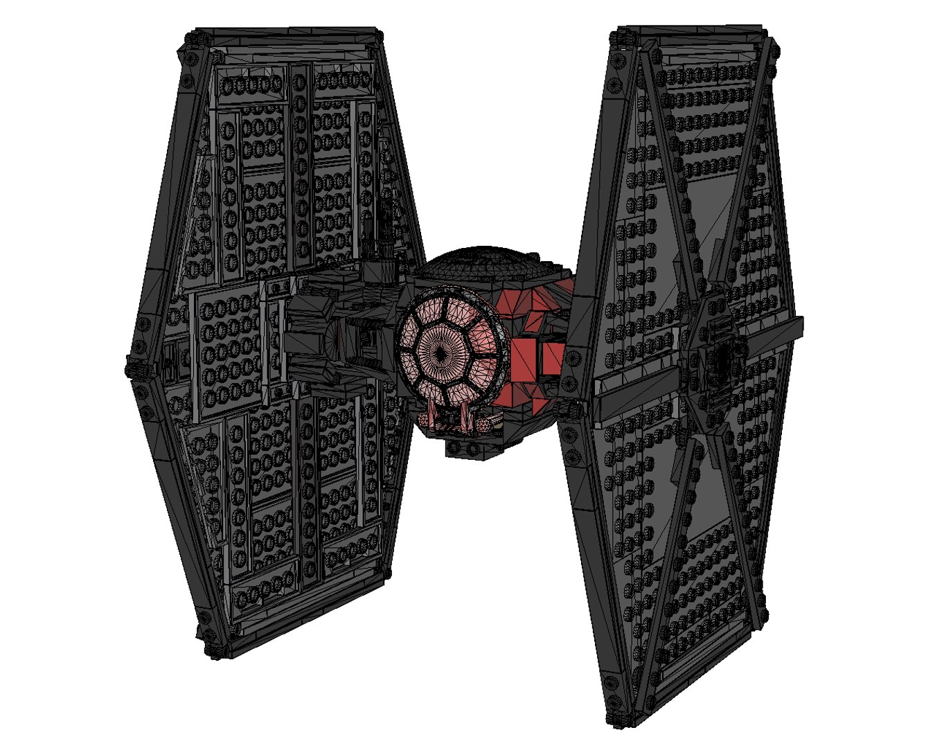Lego Order Tie Fighter Model - TurboSquid 1320035
