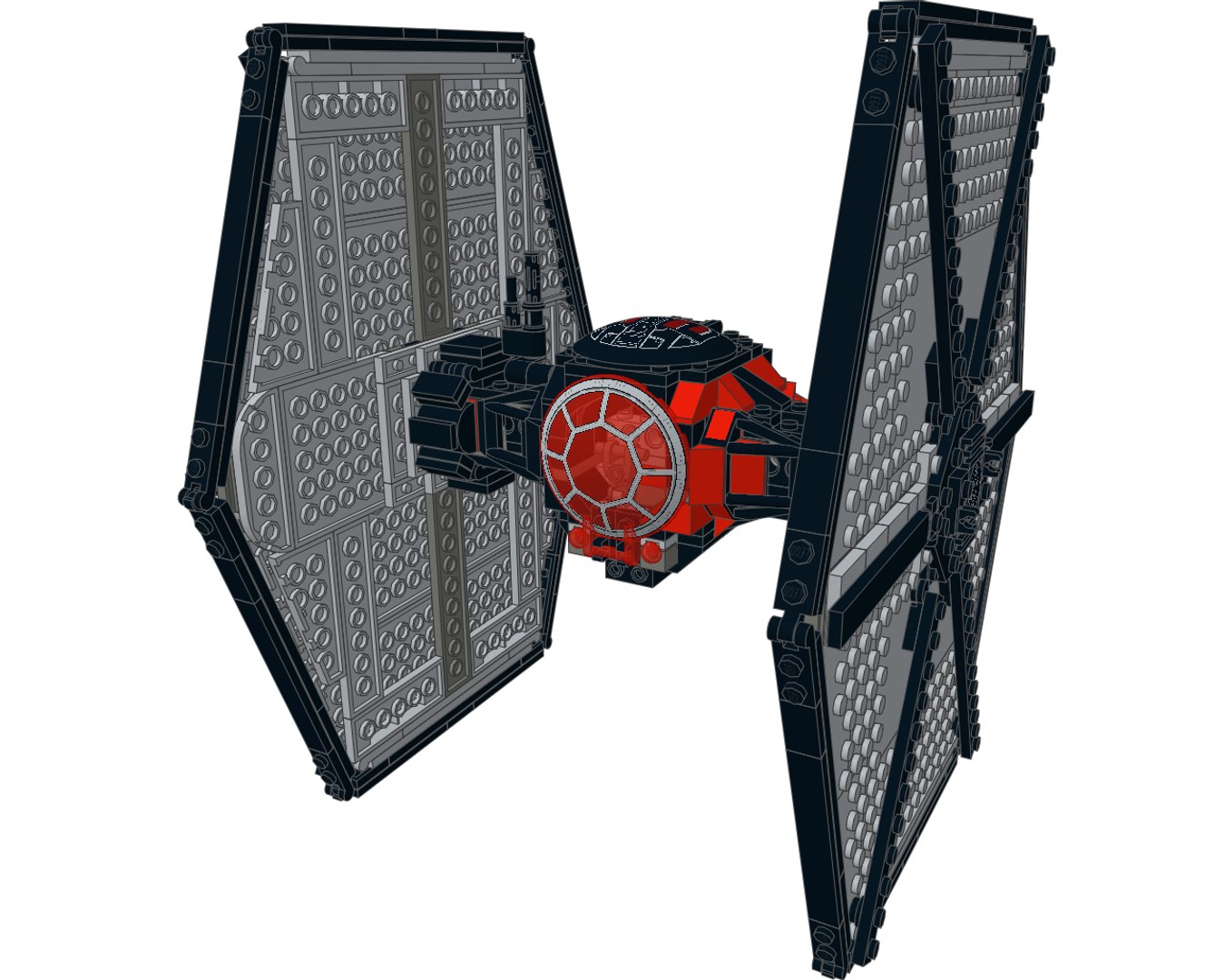 Lego Order Tie Fighter Model - TurboSquid 1320035