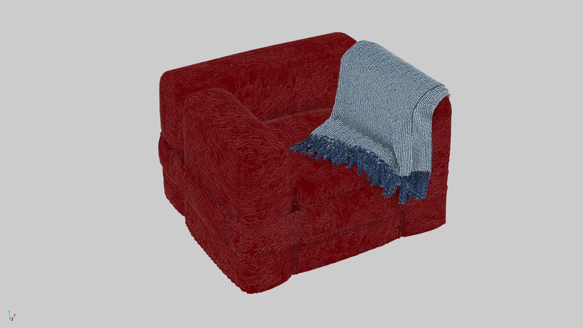 3D sofa and cloth with 4K textures model - TurboSquid 1960306