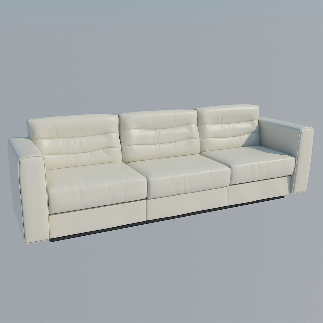 3D model leather sofa - TurboSquid 1974089