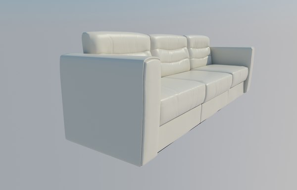 3D model leather sofa - TurboSquid 1974089