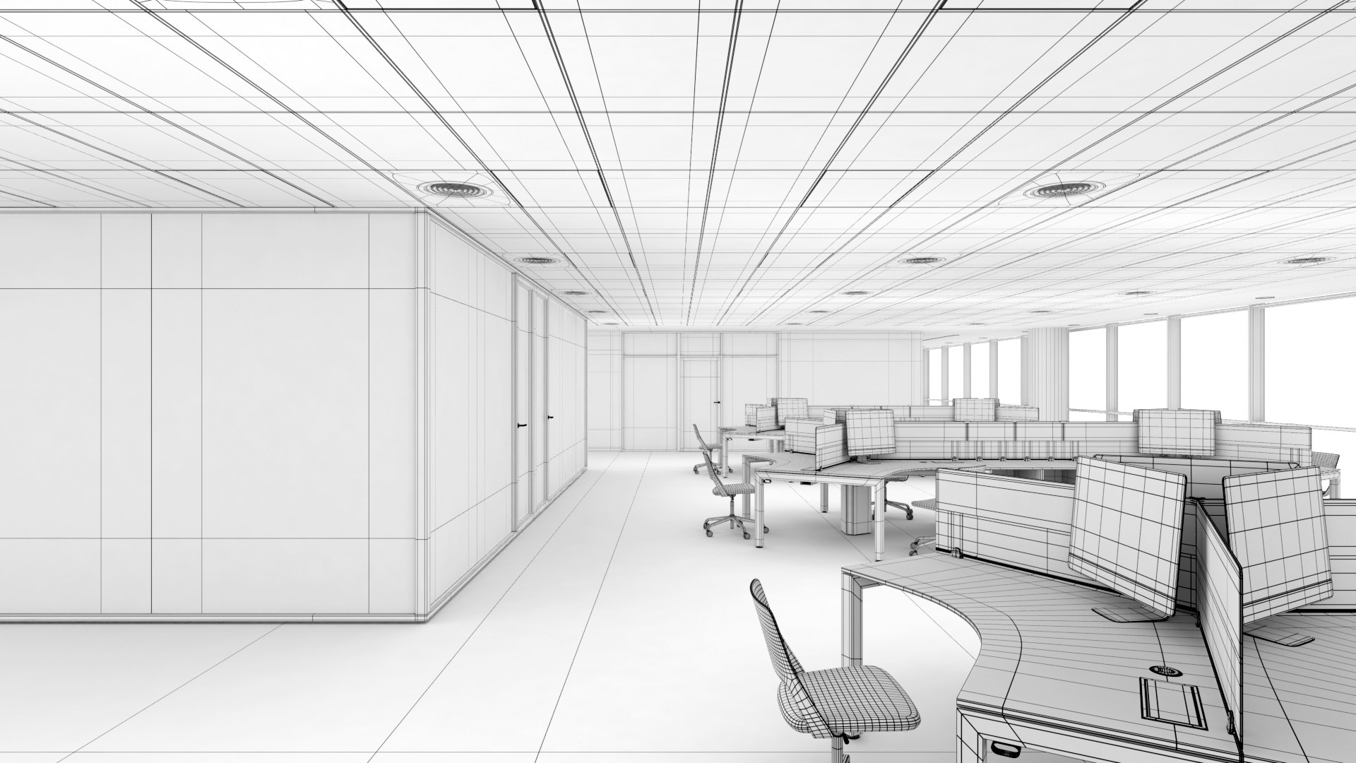 3D Office interior 03 - TurboSquid 2158909
