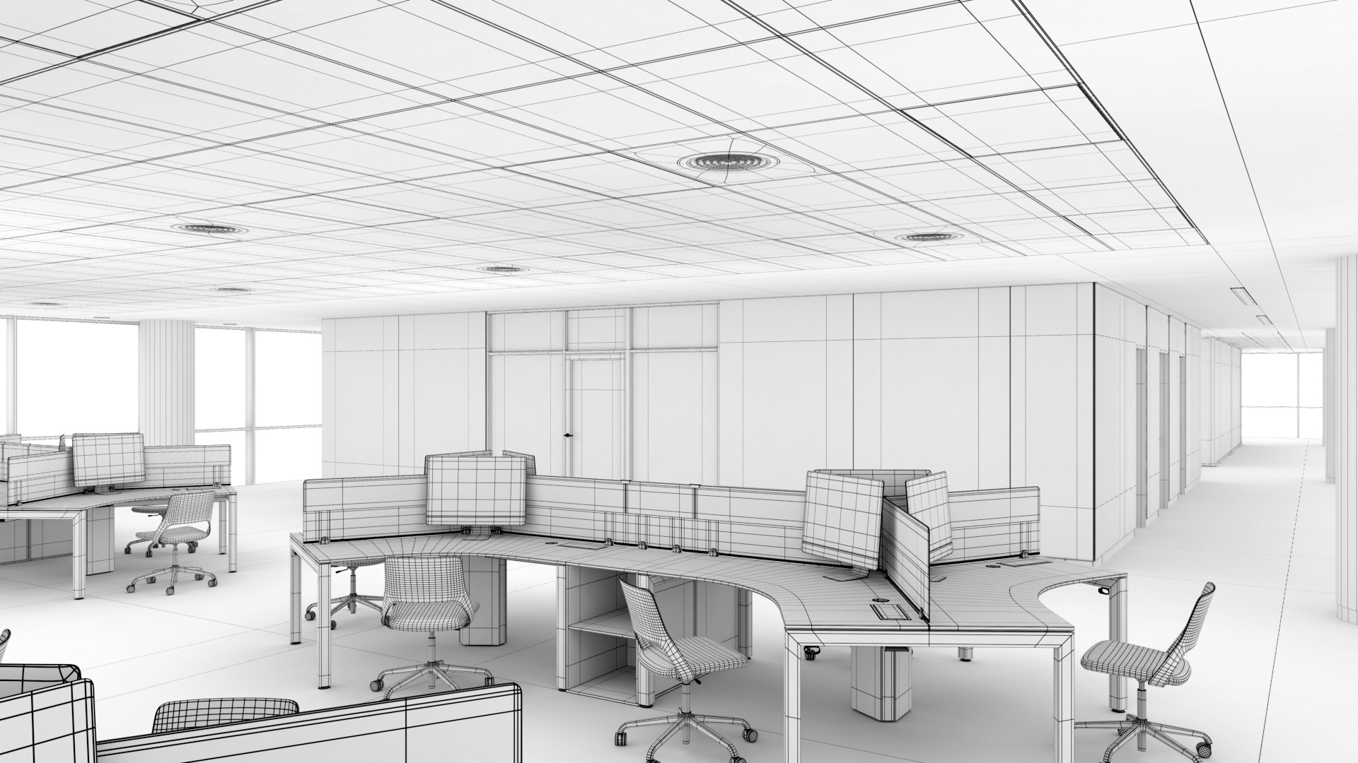 3D Office interior 03 - TurboSquid 2158909