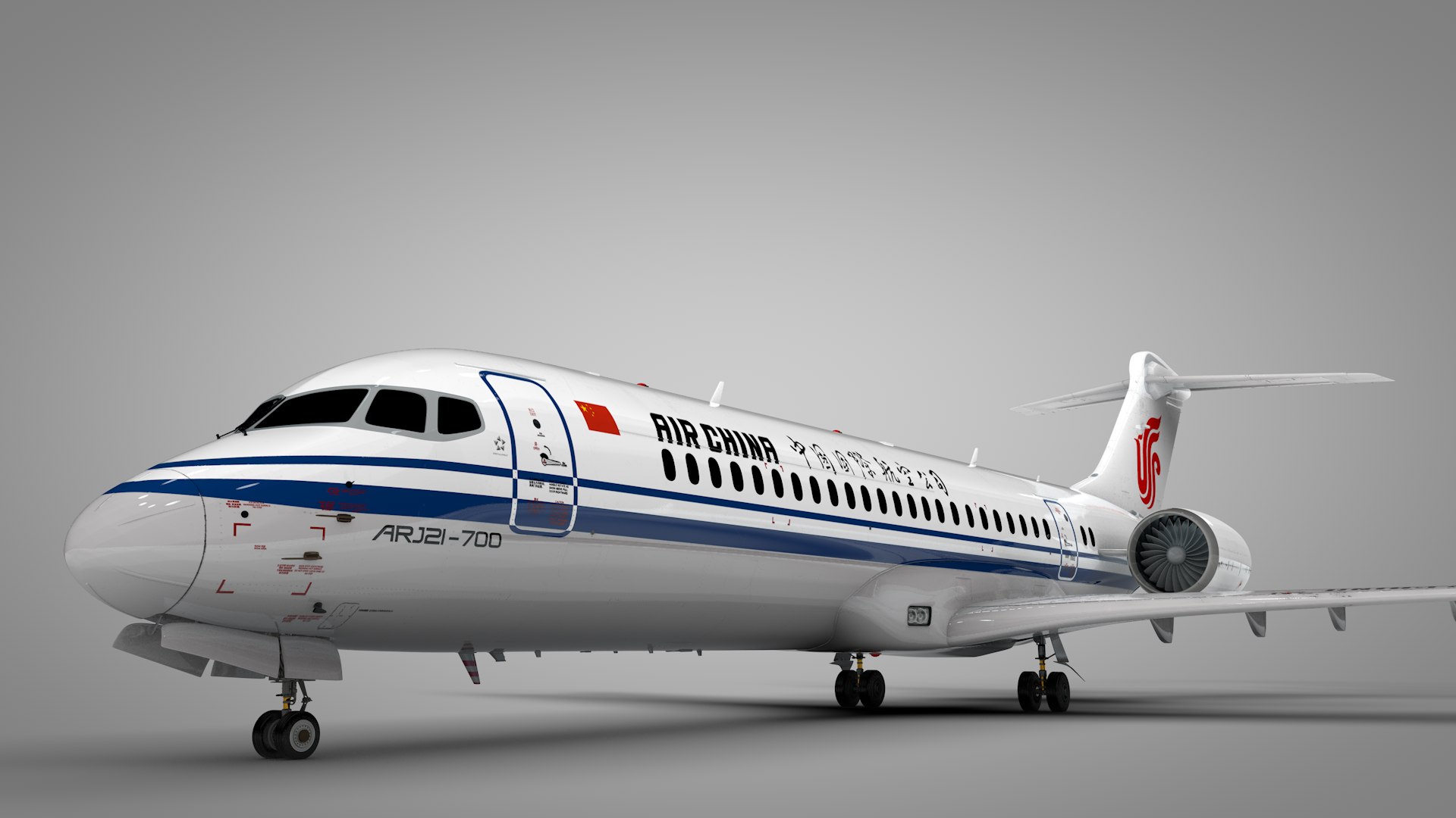 3D AIR CHINA COMAC ARJ21-700 L1887 - TurboSquid 2002779