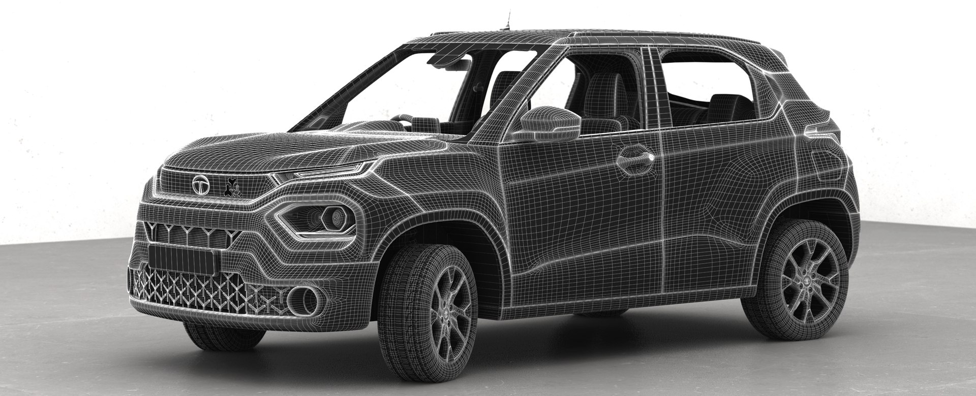 3D Model Tata Punch 2022 With Interior - TurboSquid 1867238