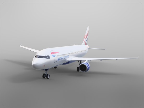 3D model airbus a320 british airways - TurboSquid 1192927