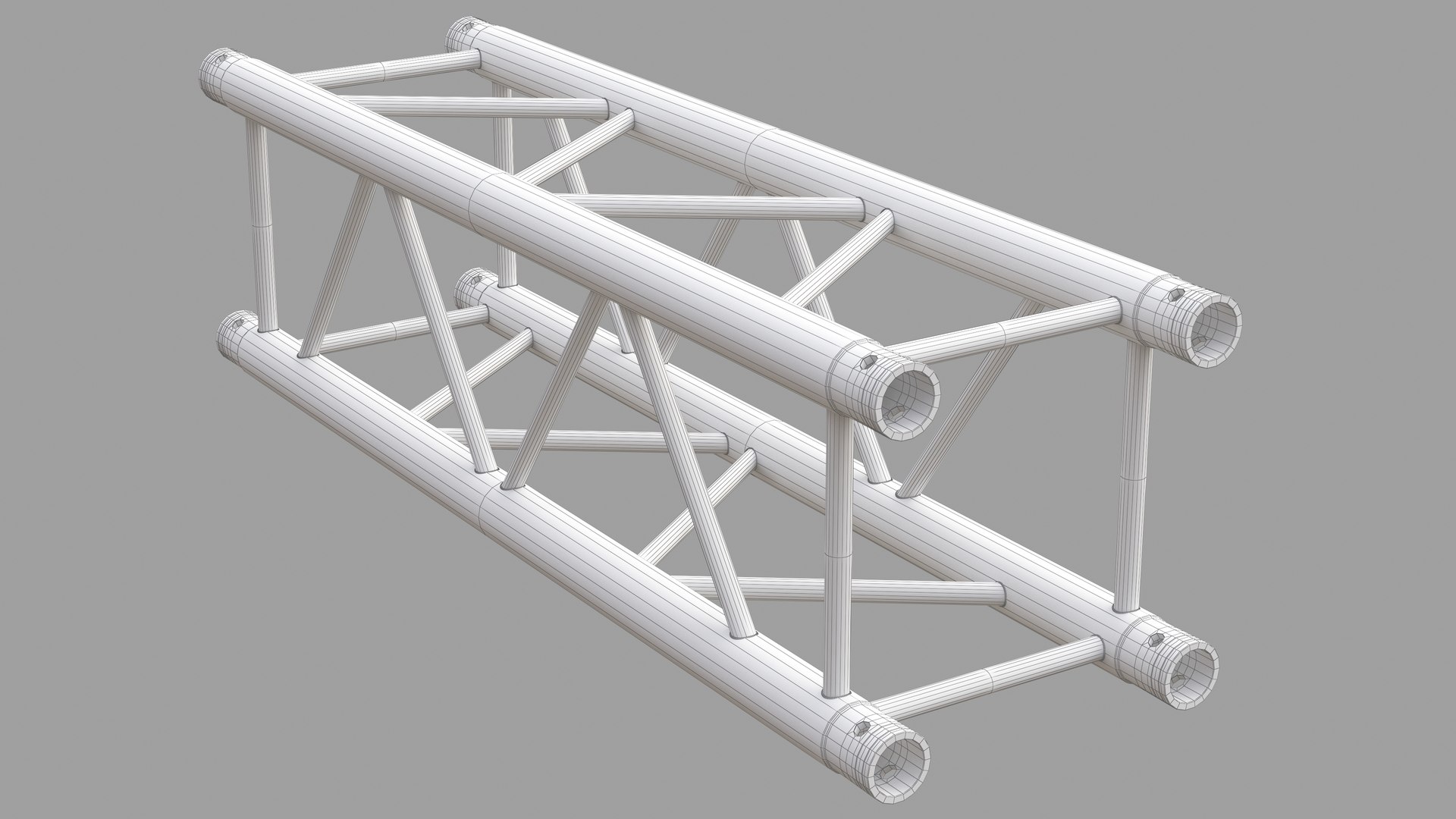 3D Straight Square Truss Collection Model - TurboSquid 1722035