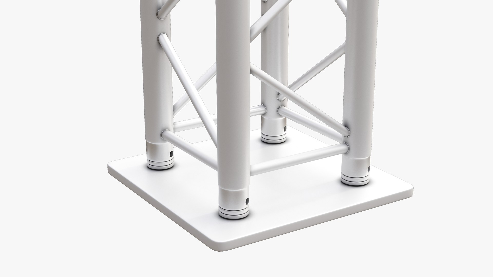 3D Straight Square Truss Collection Model - TurboSquid 1722035