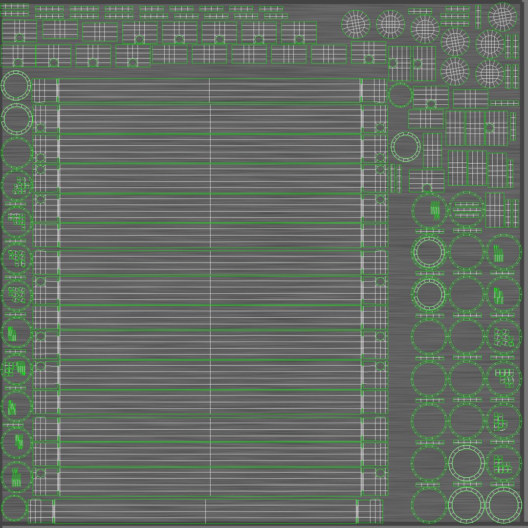 3D Straight Square Truss Collection Model - TurboSquid 1722035