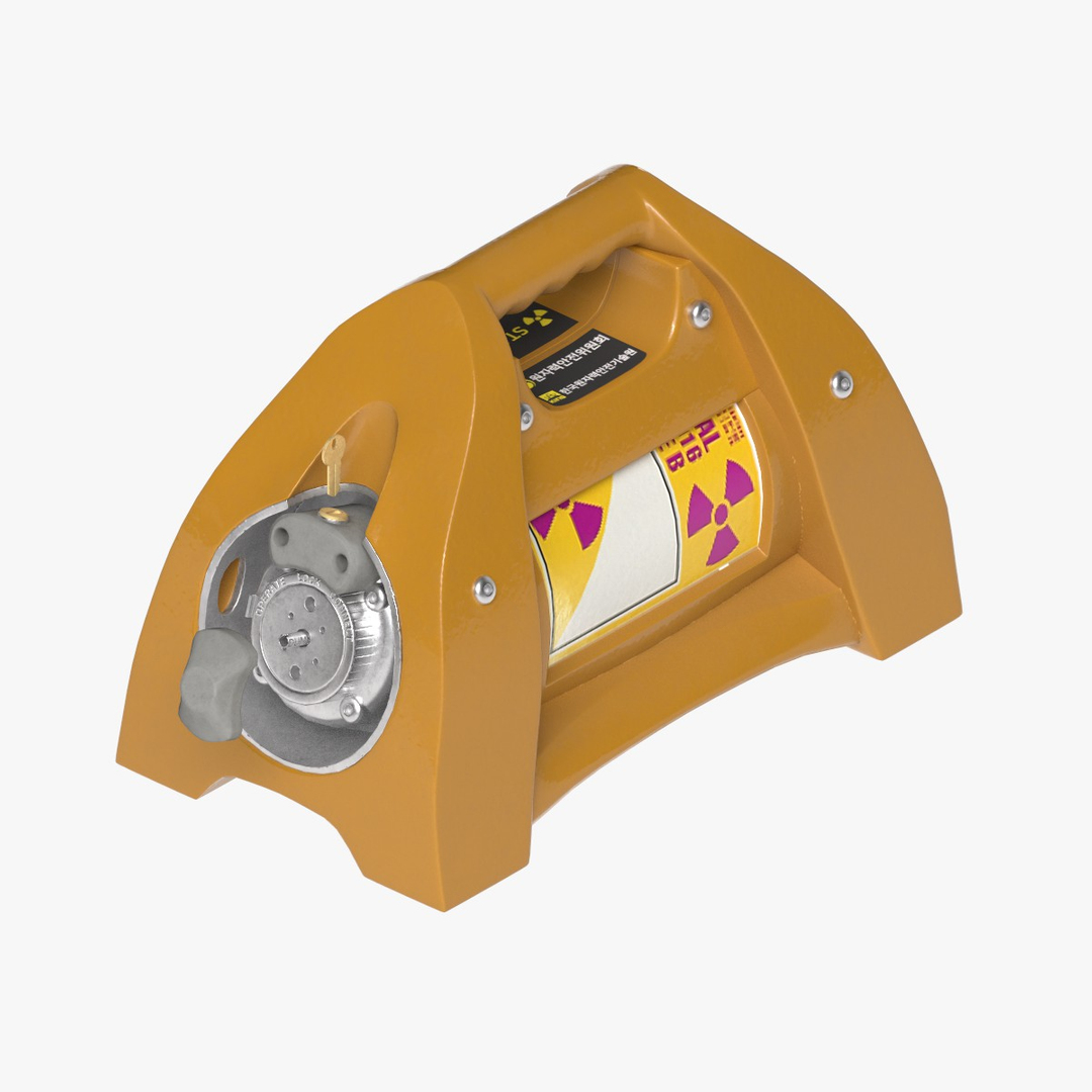 Zestaw projektorów ze źródłem promieniowania gamma Model 3D ...
