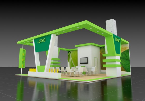 modelo 3d Exhibition stand - TurboSquid 2044692