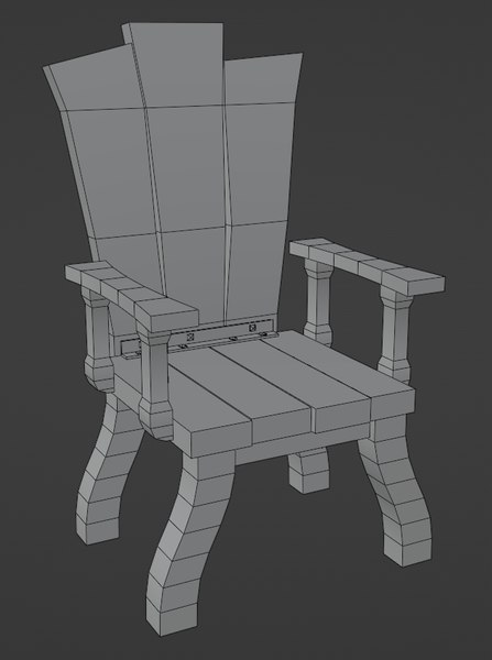 3D Stylized Medieval Chair Pack - TurboSquid 1974003