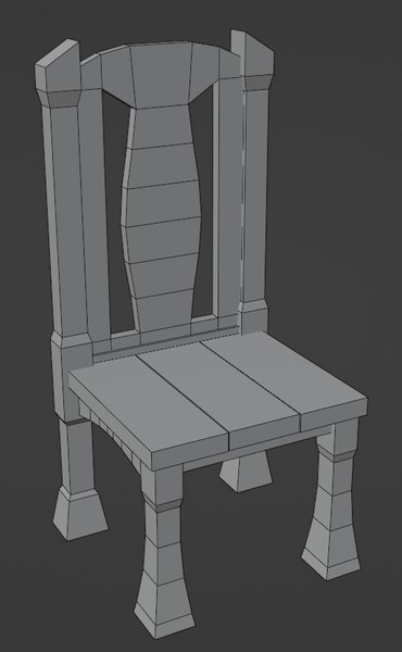 3D Stylized Medieval Chair Pack - TurboSquid 1974003