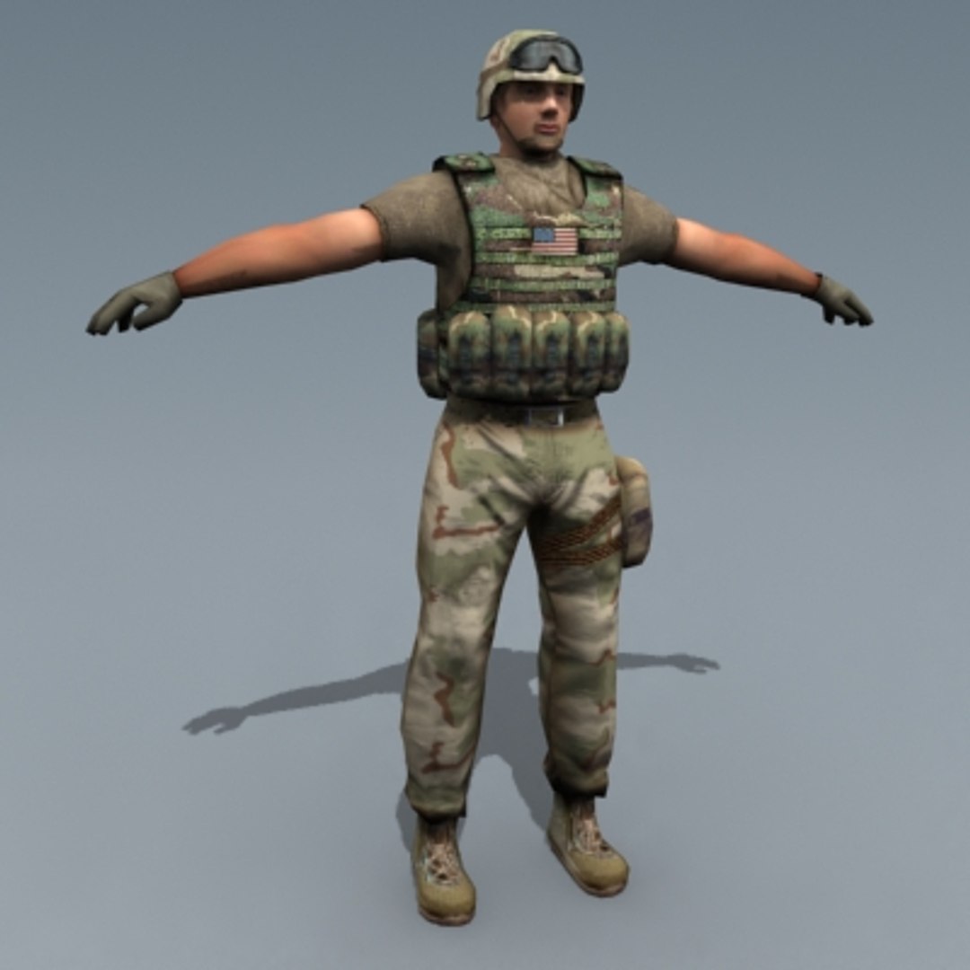 Rigged Character 3d Model