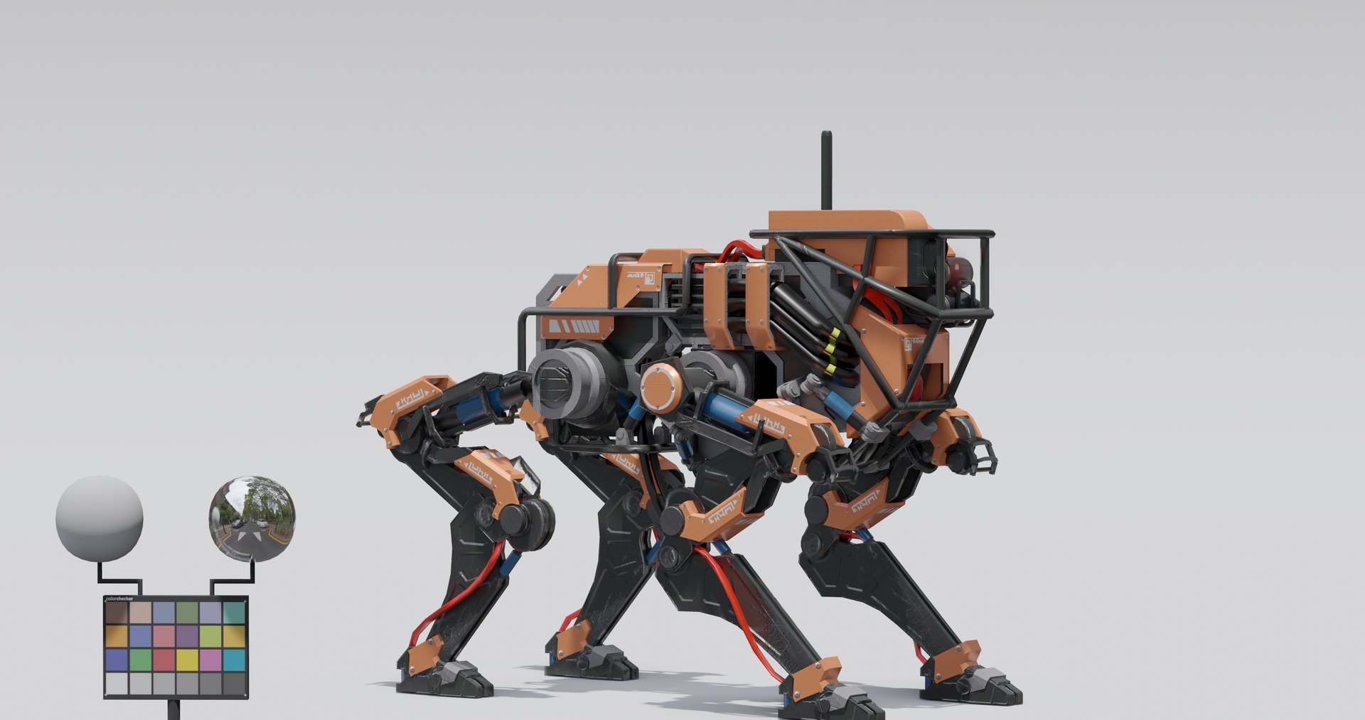 3D Quadruped Robot - rigged - TurboSquid 2085606