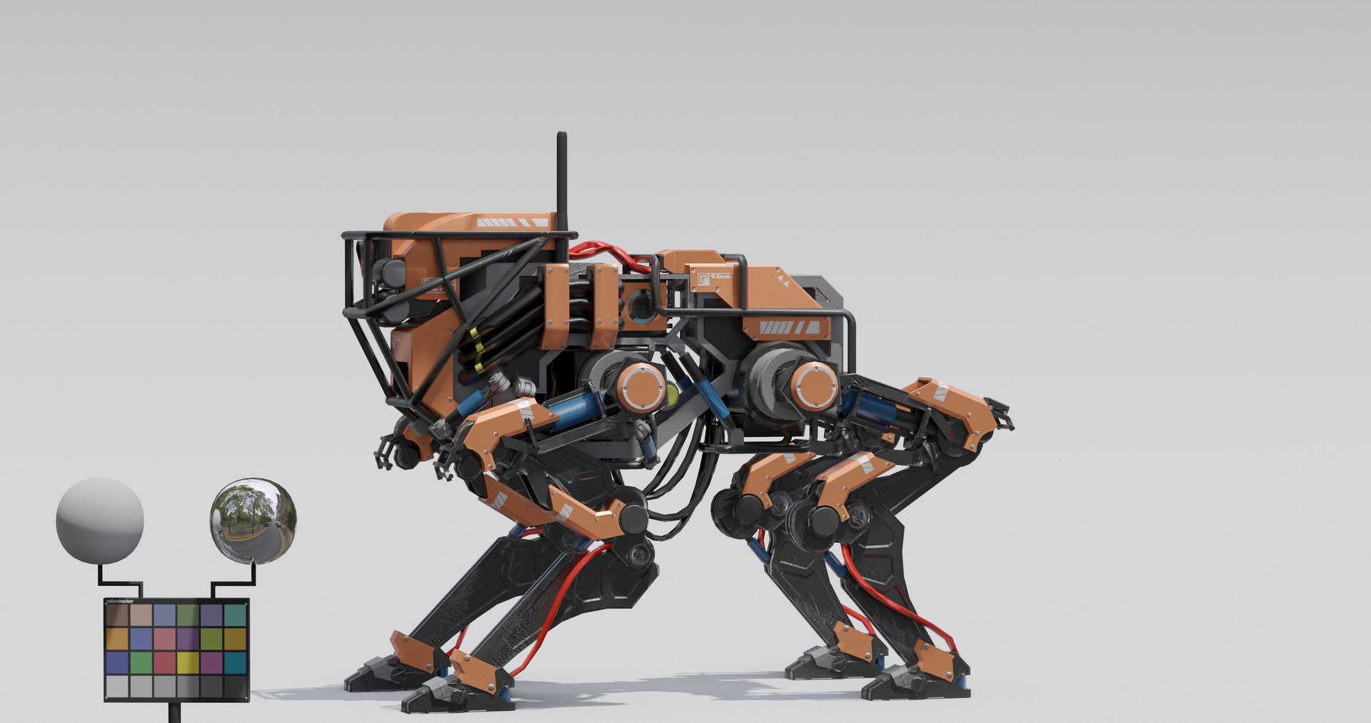 3D Quadruped Robot - rigged - TurboSquid 2085606