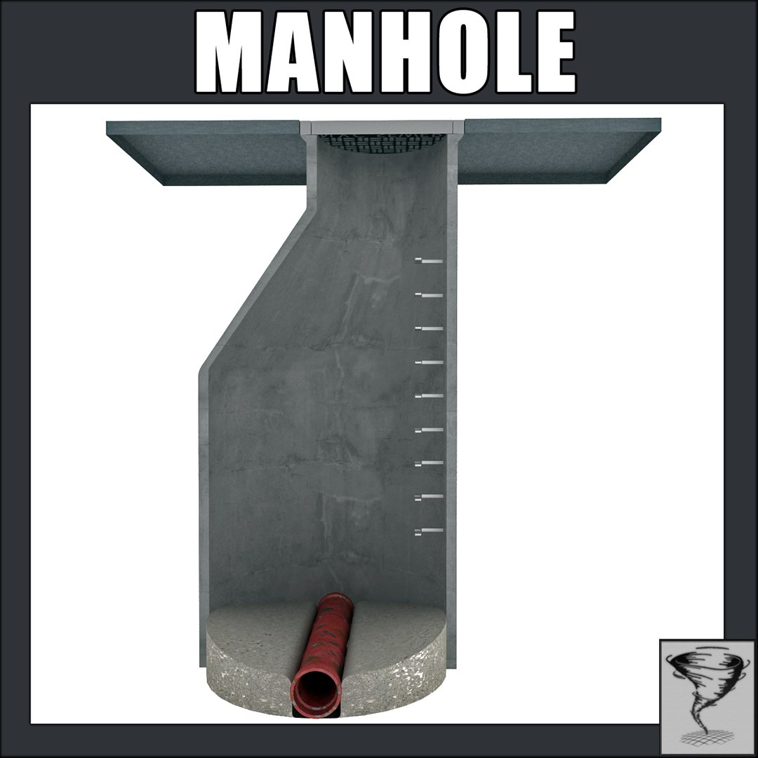manhole man hole 3d model