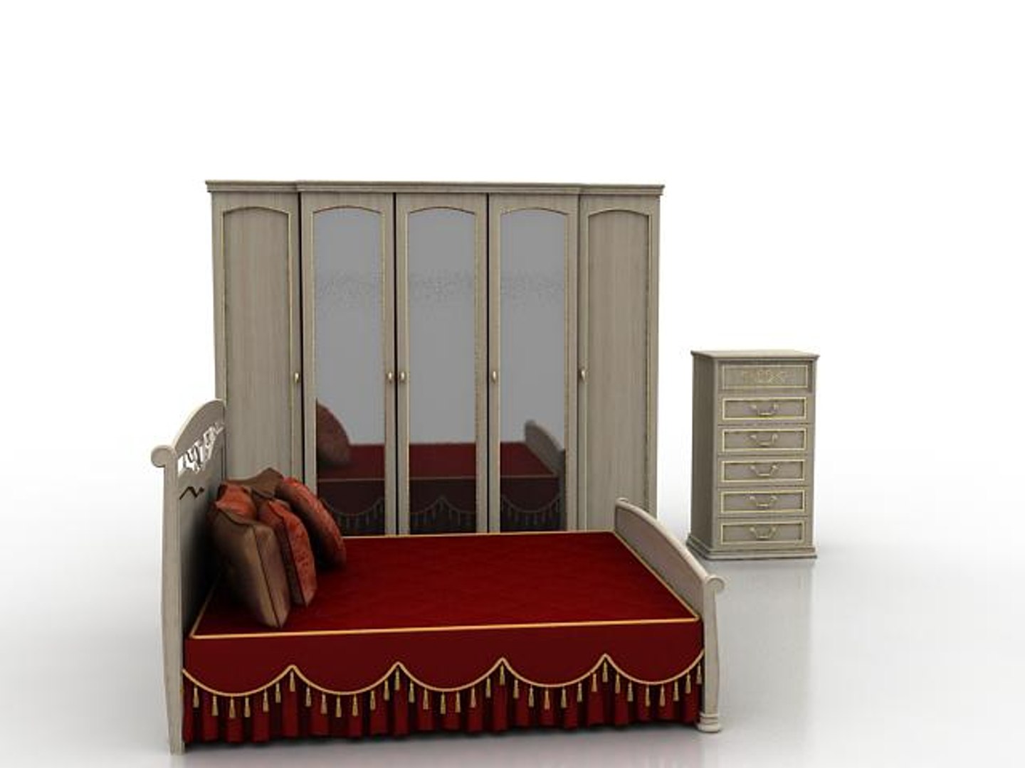 3d Model Luigi Bedroom Furniture