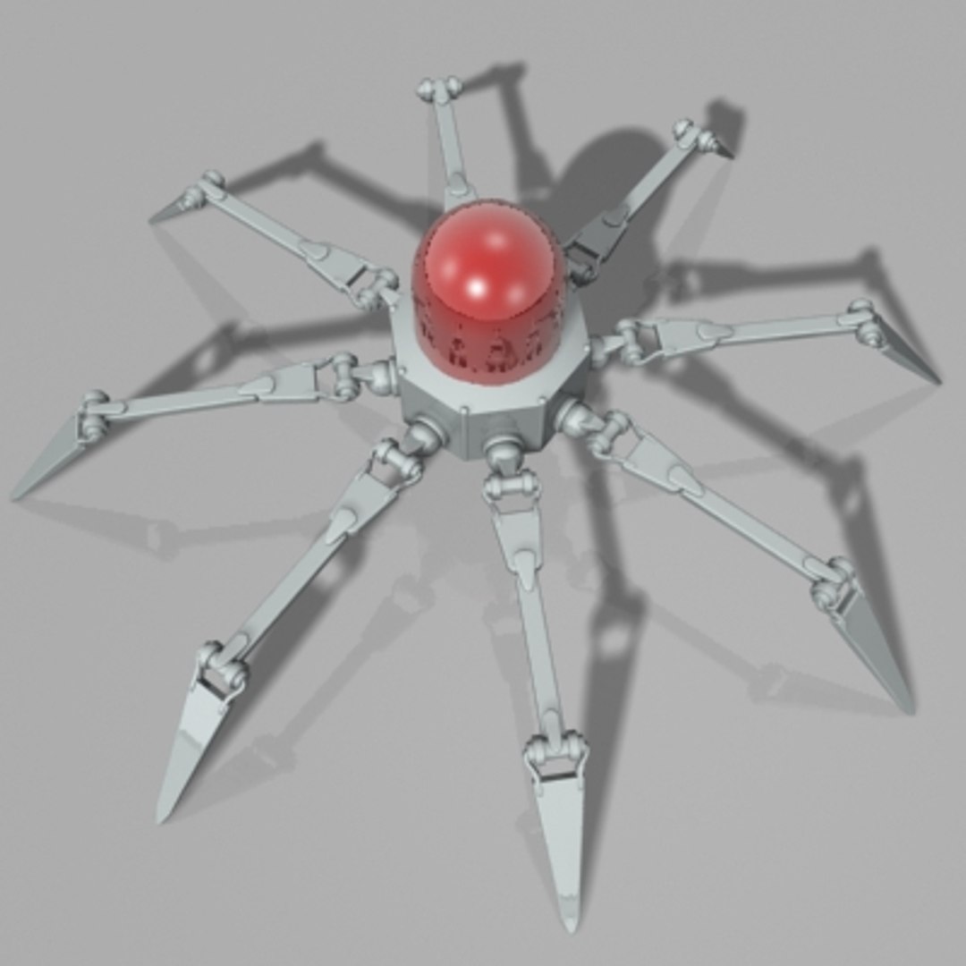 Robot Virus 3d Model