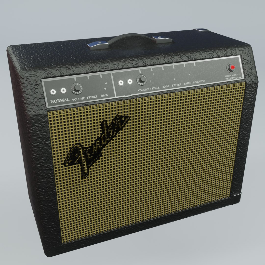 3D Fender Deluxe Reverb Amp - TurboSquid 1655234