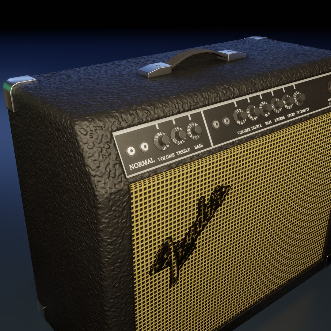3D Fender Deluxe Reverb Amp - TurboSquid 1655234