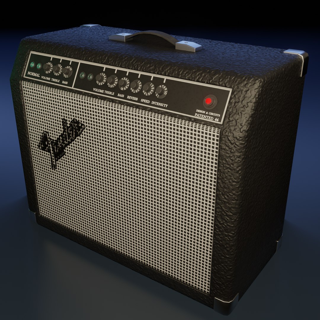 3D Fender Deluxe Reverb Amp - TurboSquid 1655234