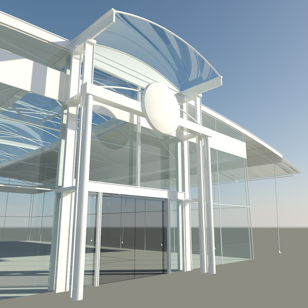 Showroom Room 3d Model