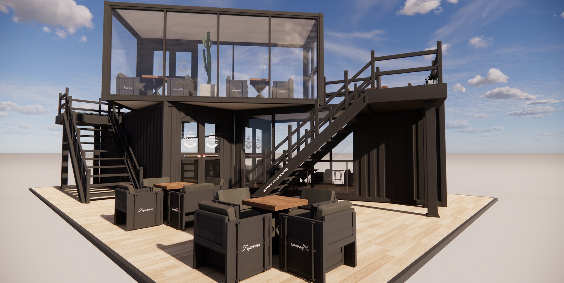 Container Coffee Shop-A1 3D Model - TurboSquid 2013283