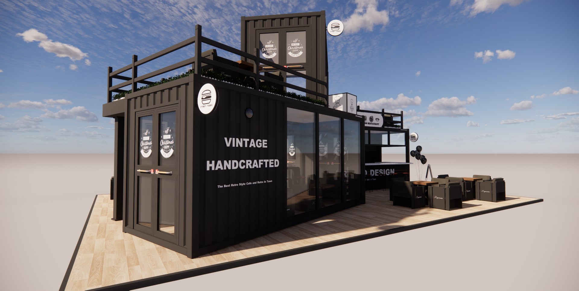 Container Coffee Shop-A1 3D Model - TurboSquid 2013283
