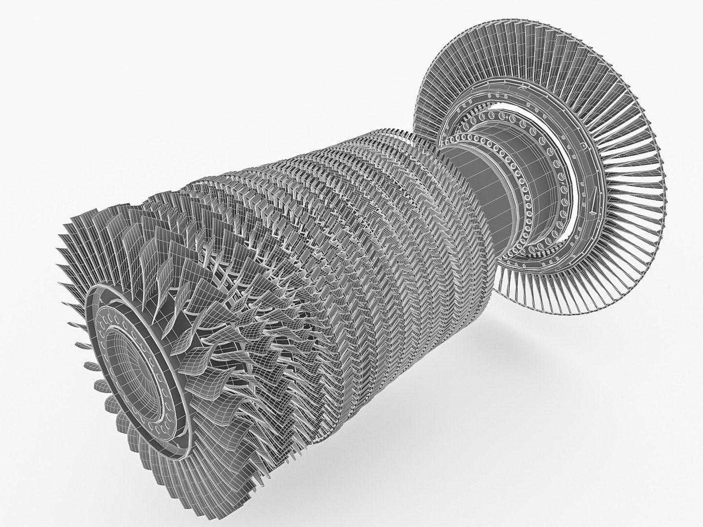 Gas Turbine Rotors 3D model - TurboSquid 1822252