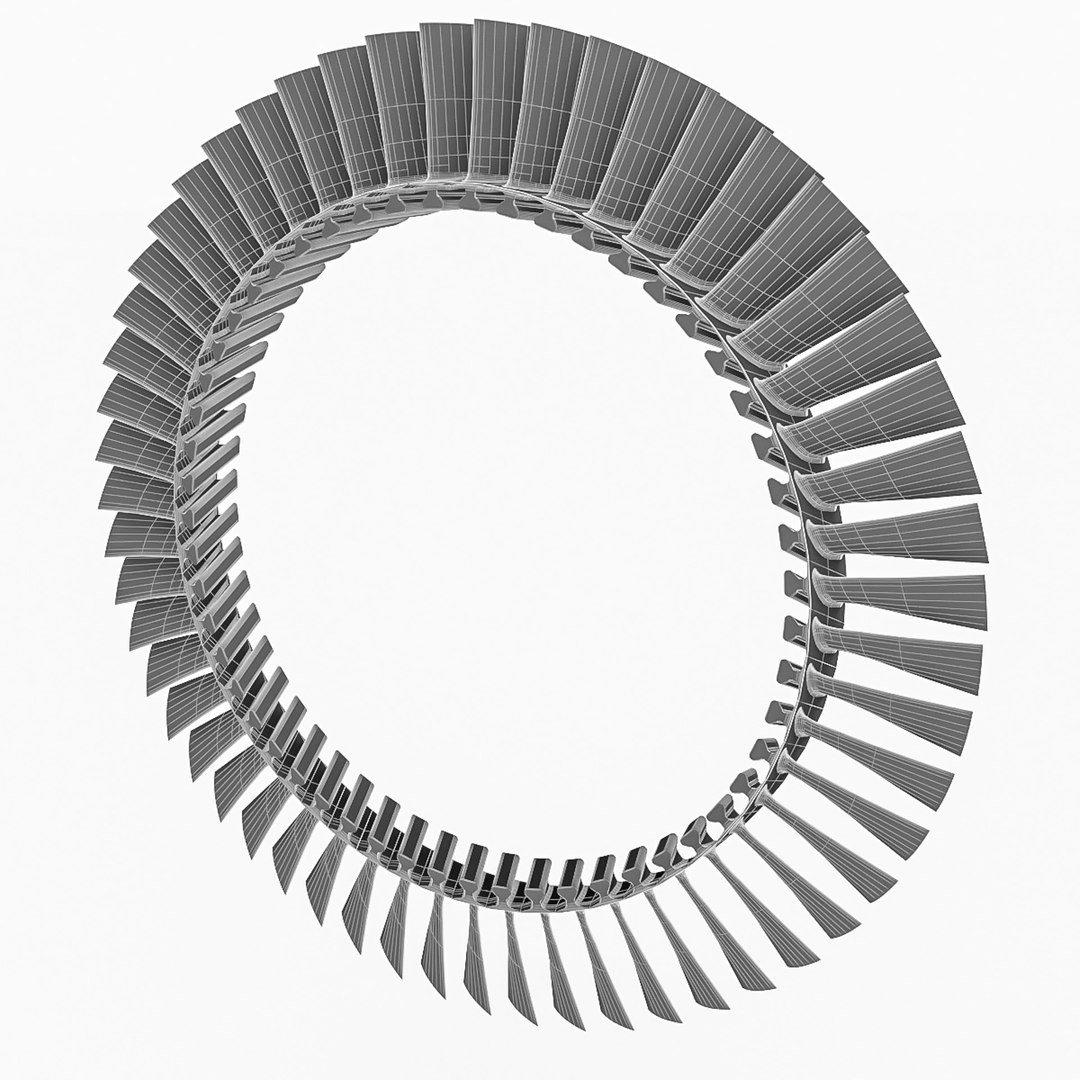 Gas Turbine Rotors 3D Model - TurboSquid 1822252