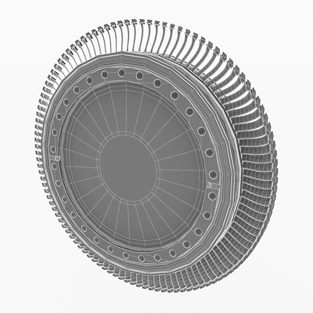 Gas Turbine Rotors 3D Model - TurboSquid 1822252