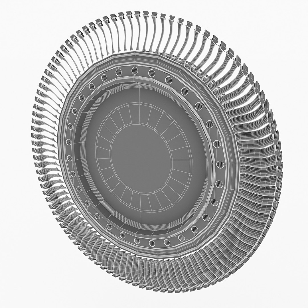 Gas Turbine Rotors 3D Model - TurboSquid 1822252