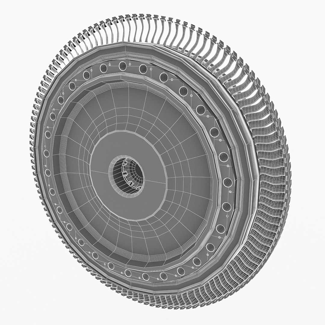 Gas Turbine Rotors 3D model - TurboSquid 1822252