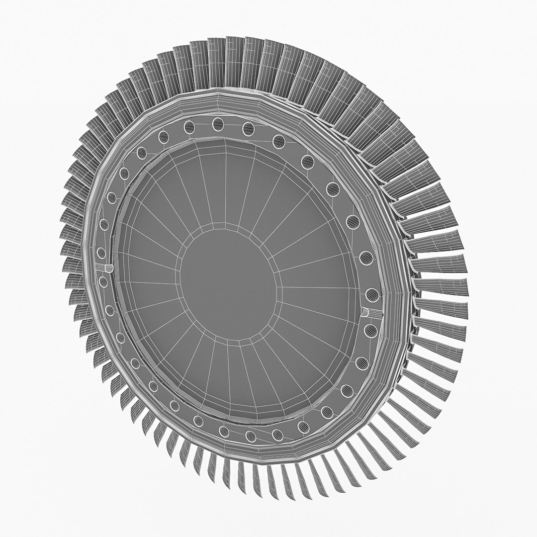 Gas Turbine Rotors 3D Model - TurboSquid 1822252