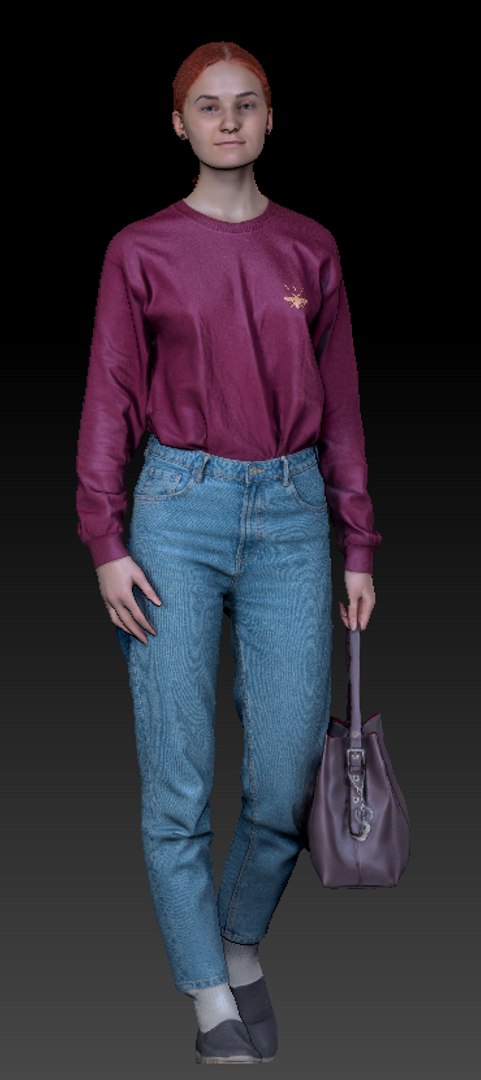 Human Young Woman Casual Model - TurboSquid 1471742