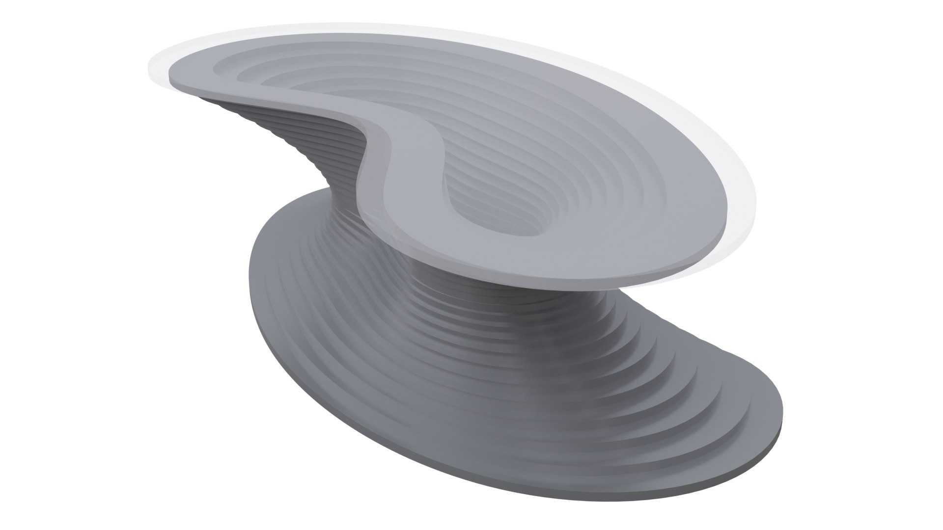 Elliptical Contour Table 3D - TurboSquid 2281384