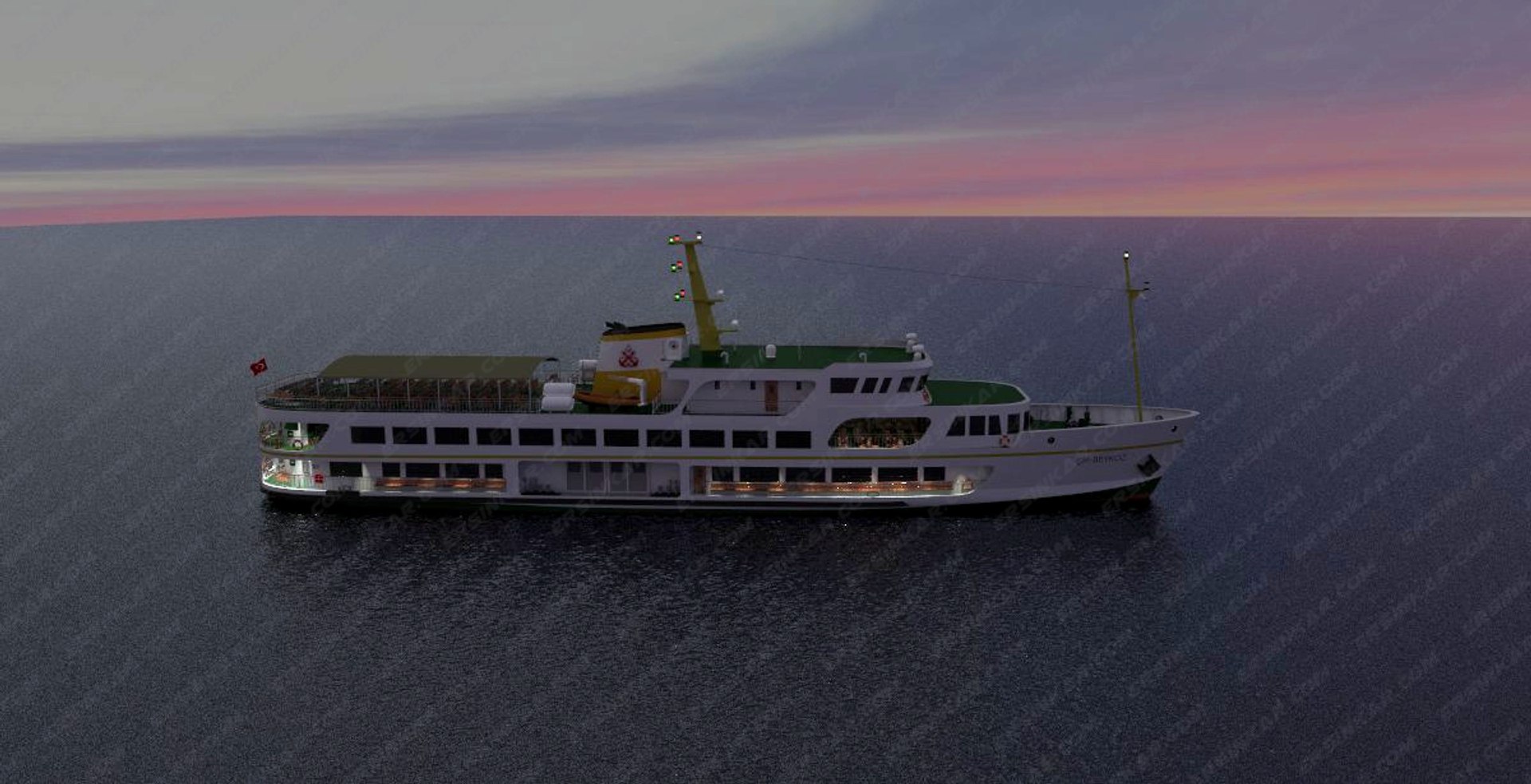 Istanbul Vapuru Steam Ferry 3D Model - TurboSquid 1760446