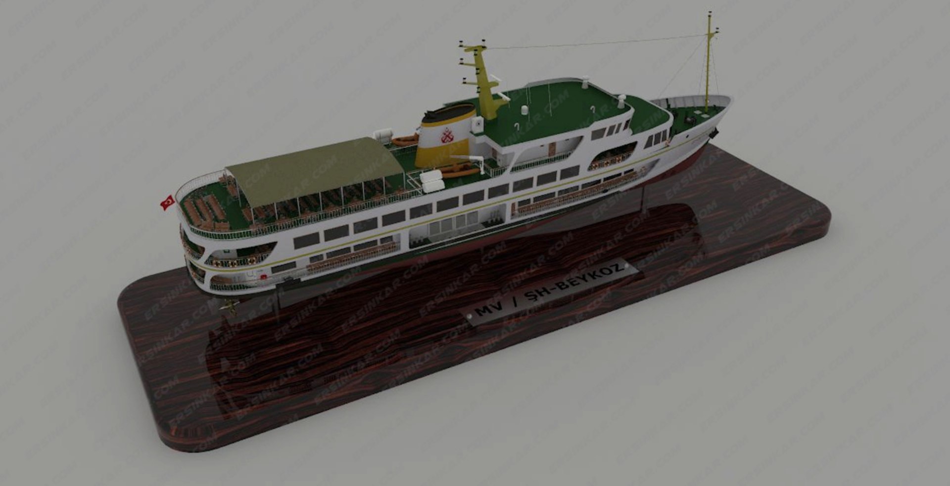 Istanbul Vapuru Steam Ferry 3D Model - TurboSquid 1760446