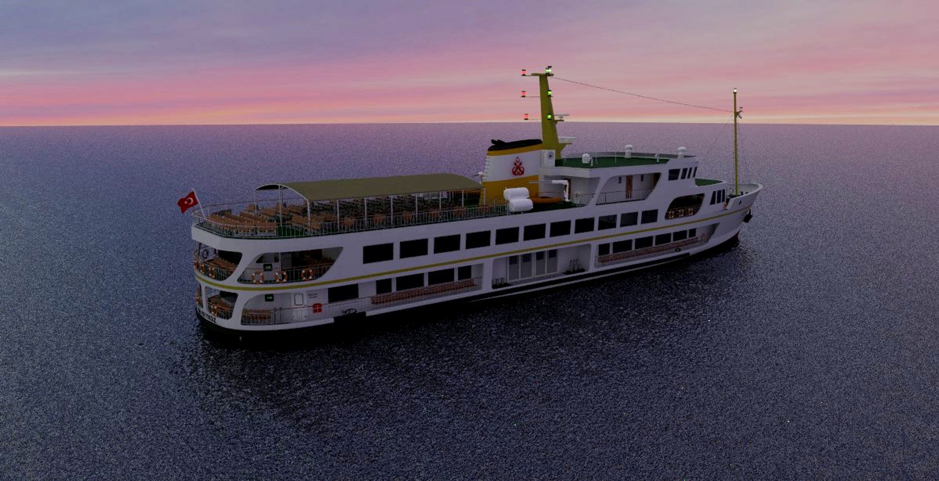 Istanbul Vapuru Steam Ferry 3D Model - TurboSquid 1760446