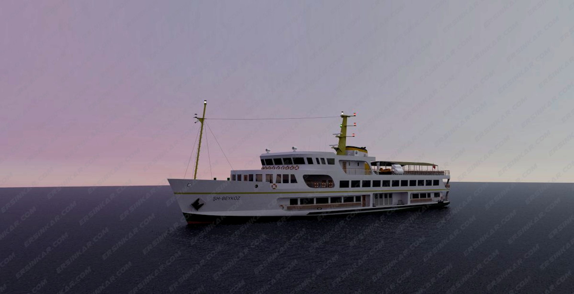 Istanbul Vapuru Steam Ferry 3D Model - TurboSquid 1760446