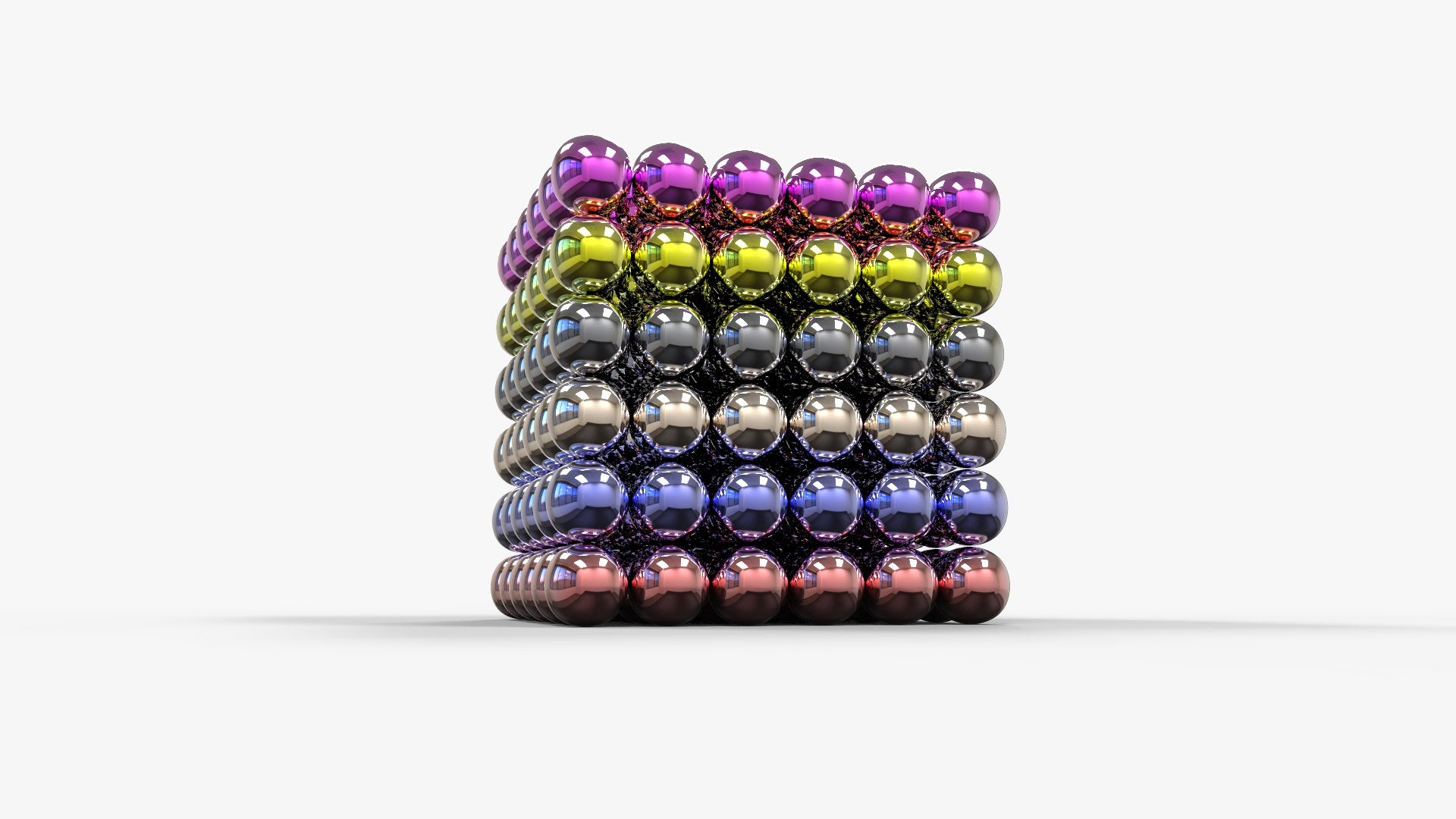 3D Model Balls Magnet Cube - TurboSquid 1463863