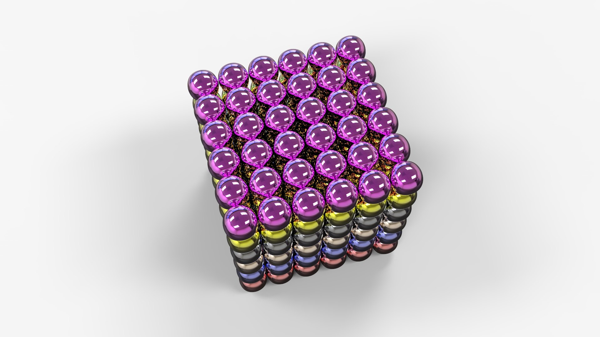 3D Model Balls Magnet Cube - TurboSquid 1463863