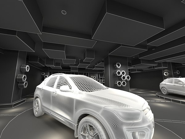 Car showroom 3D - TurboSquid 1493874