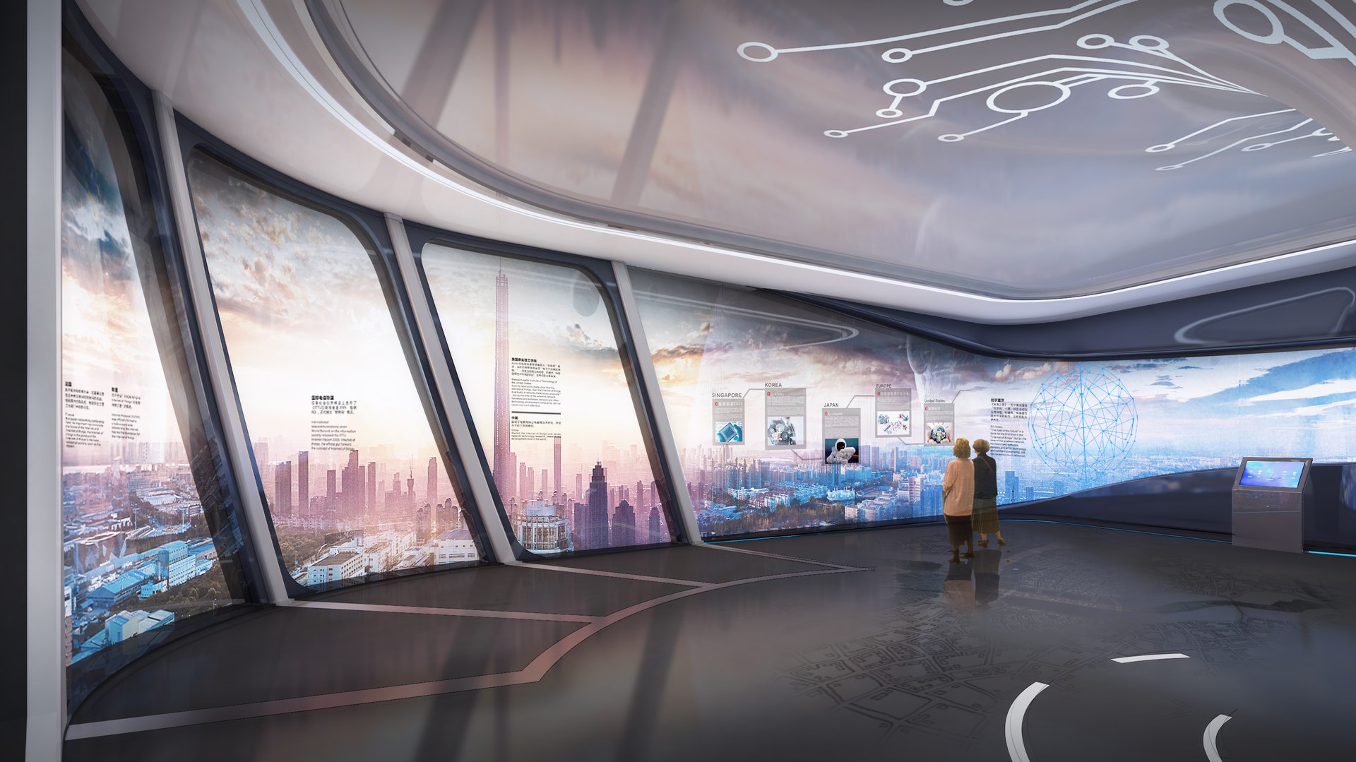 Future Exhibition Hall 3D Model - TurboSquid 2364890